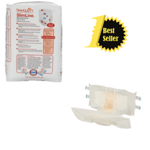 Tranquility Slimline Brief Diapers with Tabs, Overnight Absorbency ...